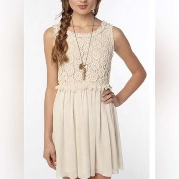 Staring at Stars | Dresses | Urban Outfitters Staring At Stars Cream ...
